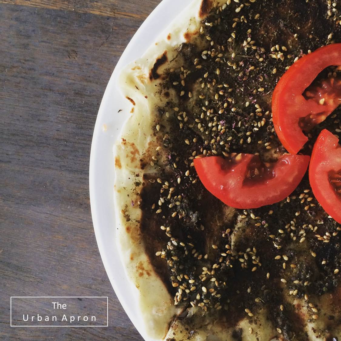 Homemade Mankoushe (in the pan) – Lebanese Flatbread | The Urban Apron